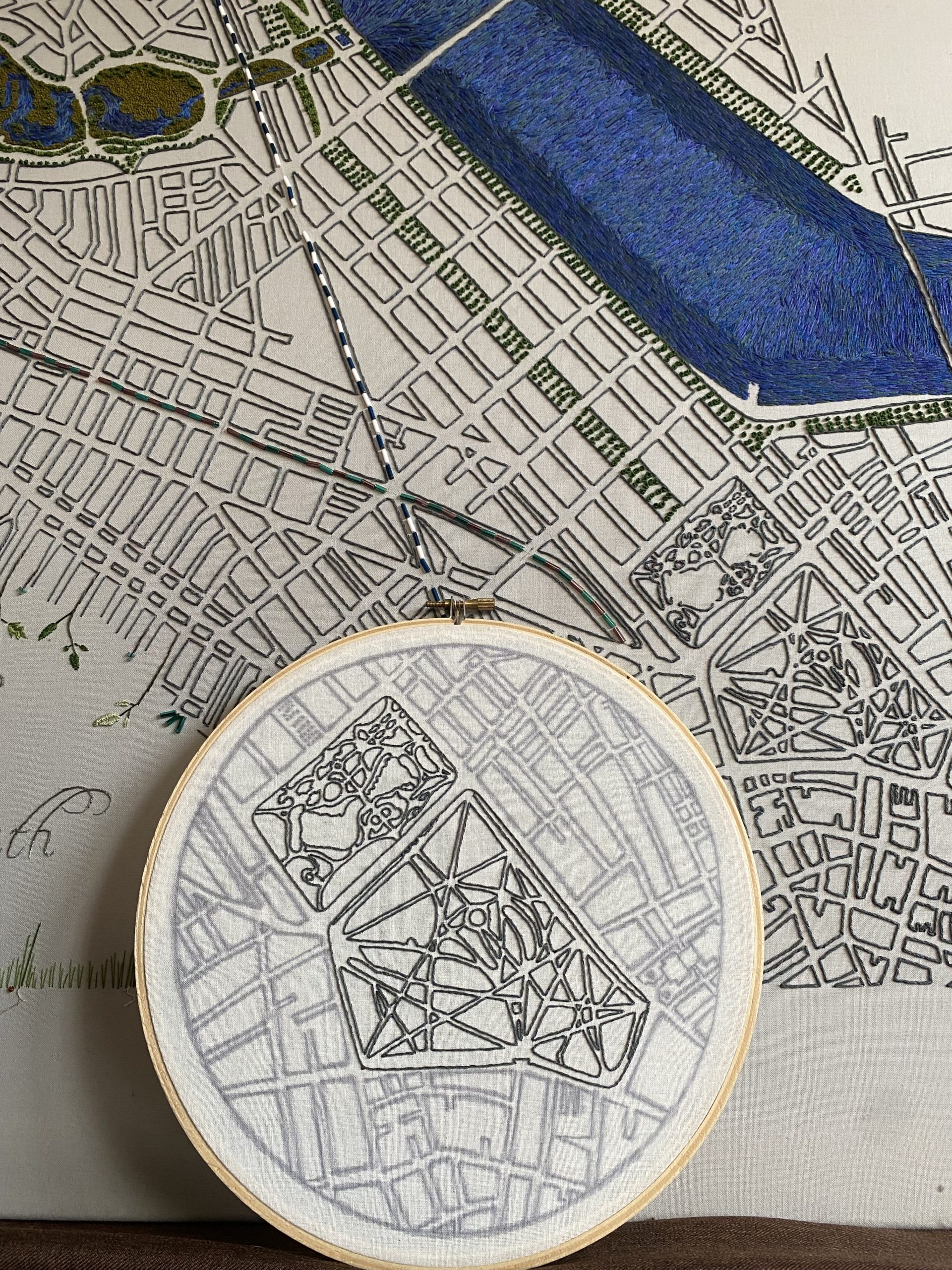 Boston Common Embroidery - Clara Bowe